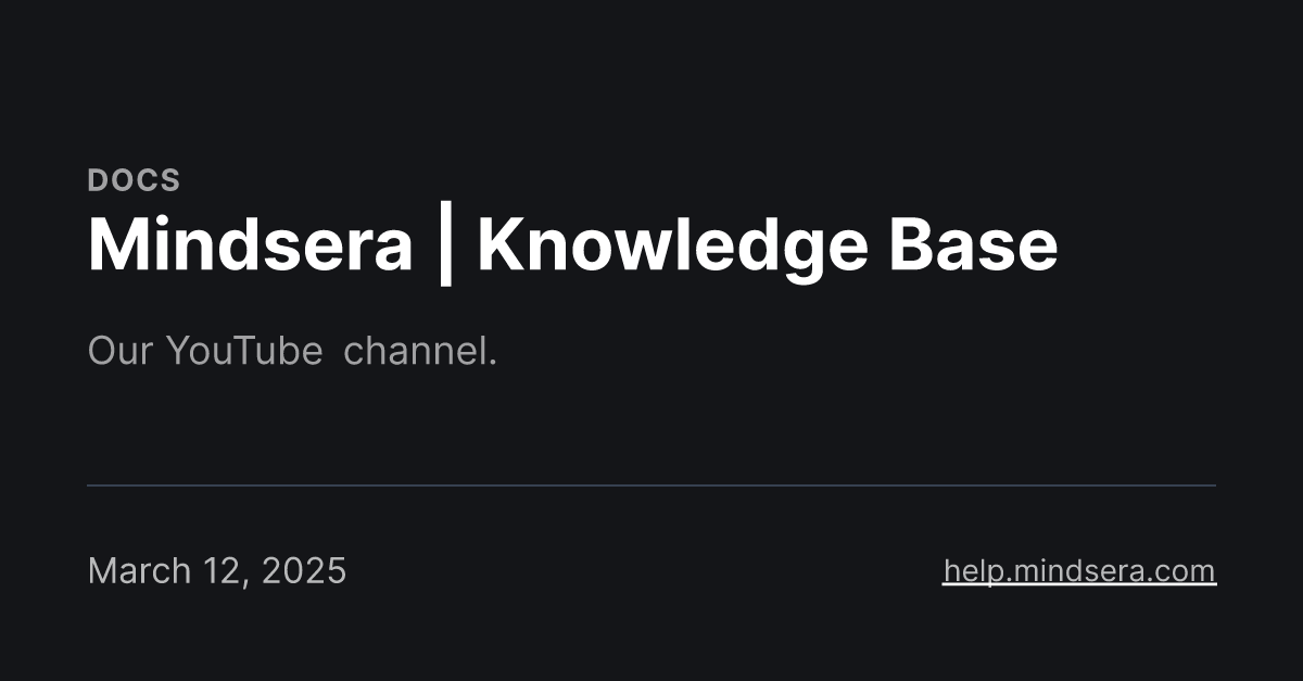 Mindsera | Knowledge Base
