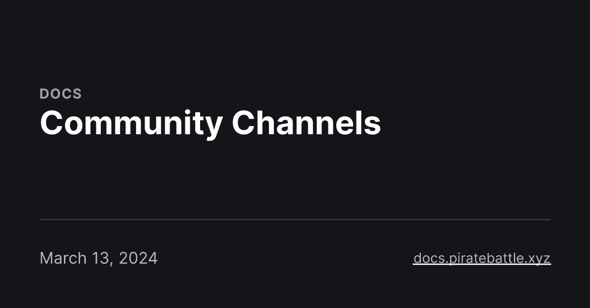 Community Channels