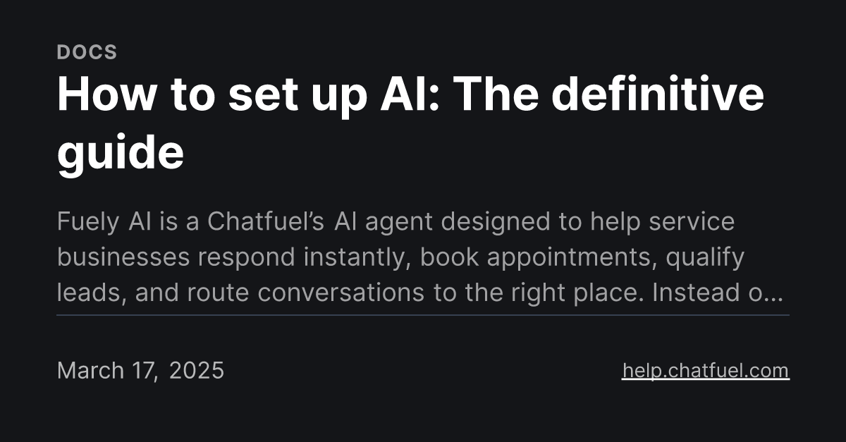 How to set up AI: The definitive guide