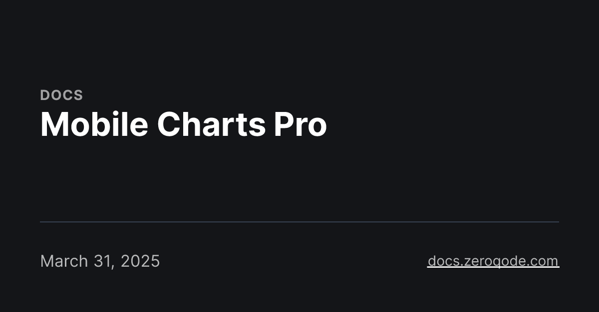 Mobile Charts Pro