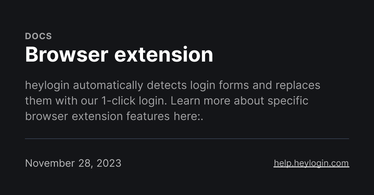 Browser extension