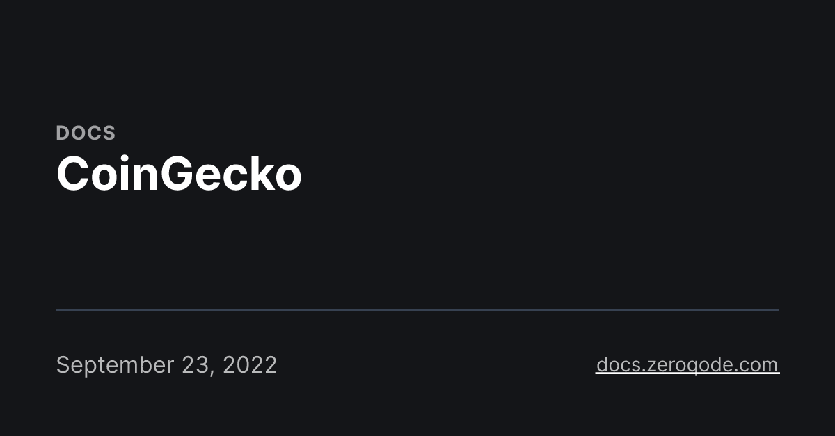 CoinGecko