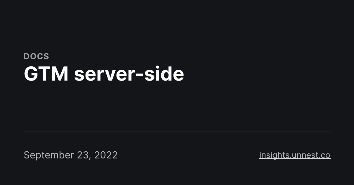 GTM server-side