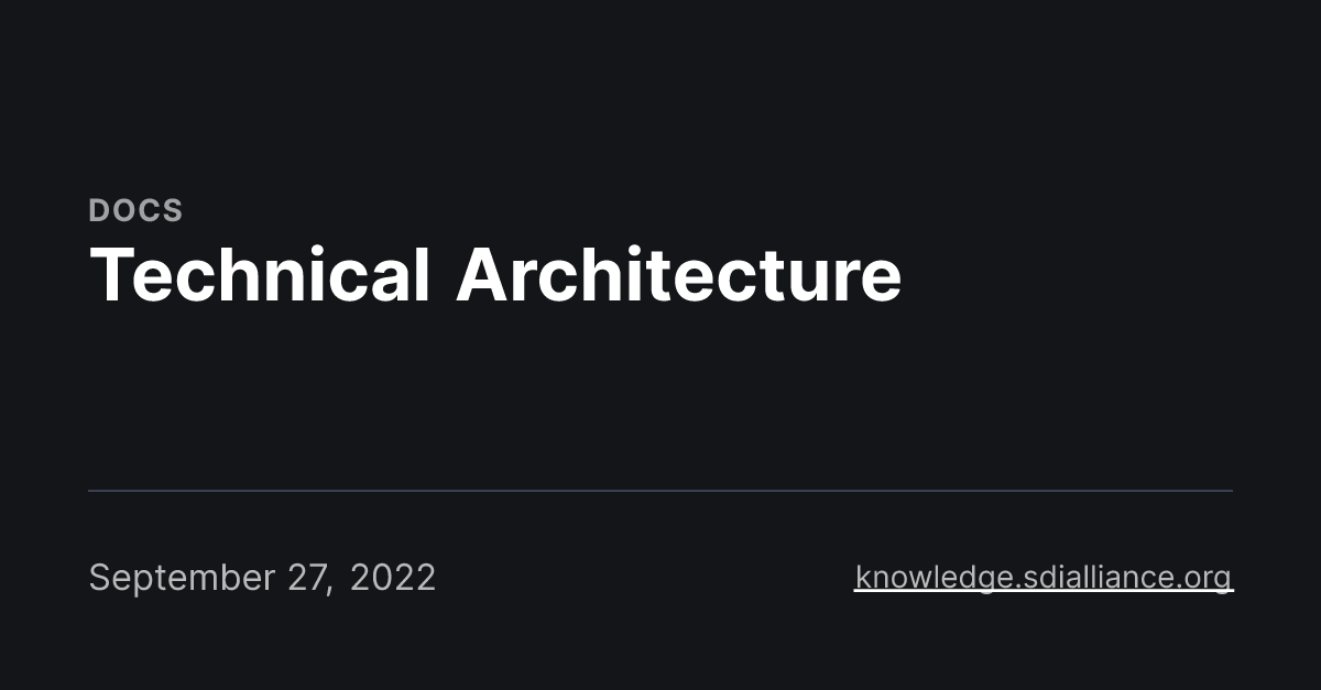 Technical Architecture