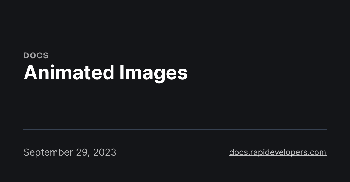 Animated Images